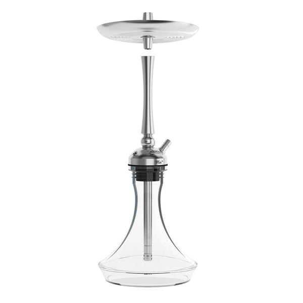 MattPear Mini S Slim Hookah - Full Stainless Steel with MattPear Mini ...